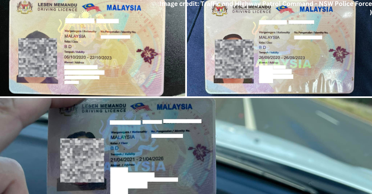 3 separate M’sian drivers get caught by Australian authorities for ...