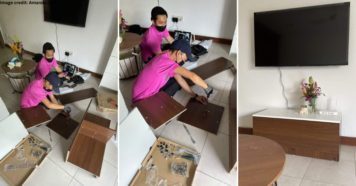 M'sian netizen shares how TIME Internet contractors helped assemble her ...