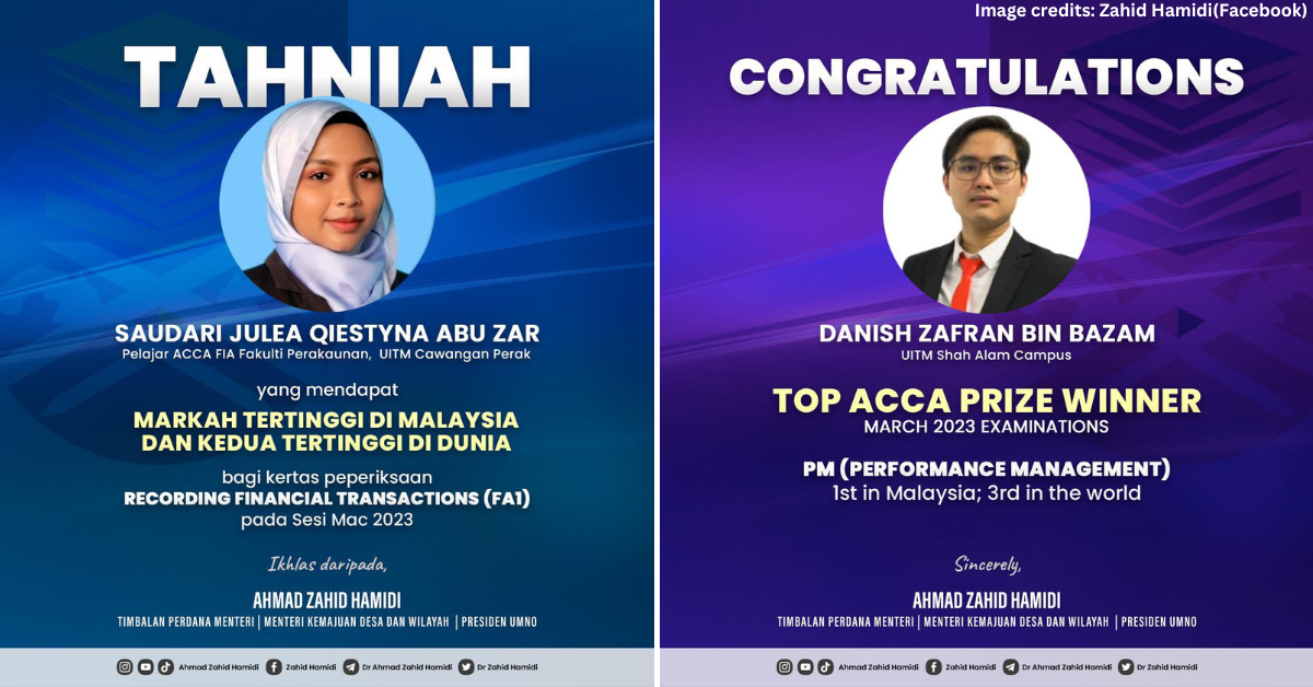 These 2 UiTM students scored the highest exam scores in their ...